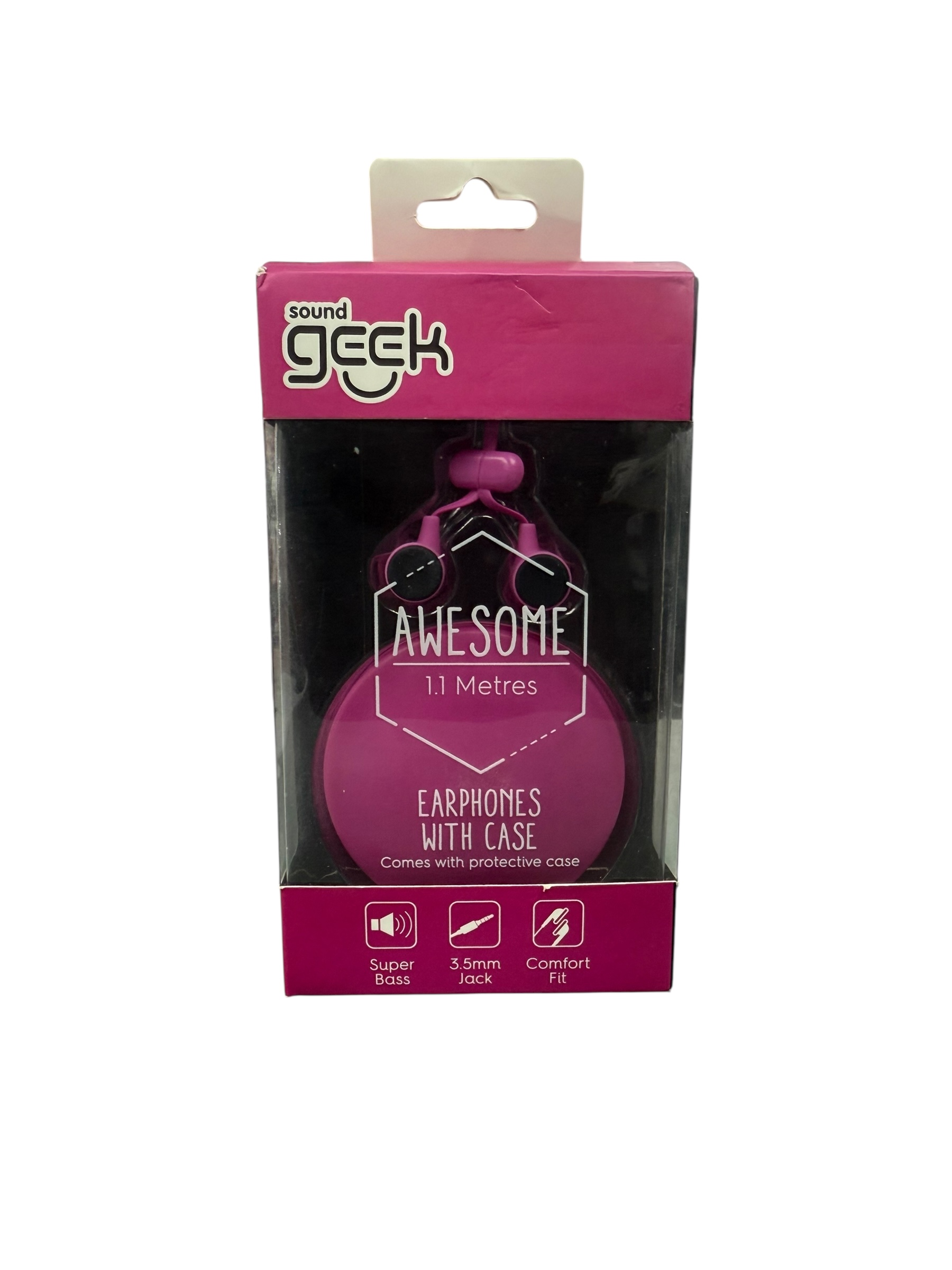 Pre-owned Sound Geek Awesome Earphones with Case - Own4Less